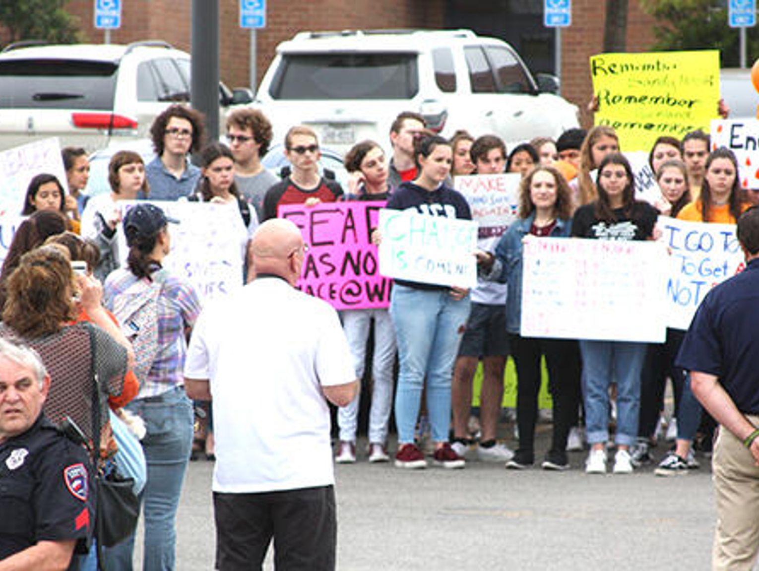 Wimberley students walk out, protest gun violence