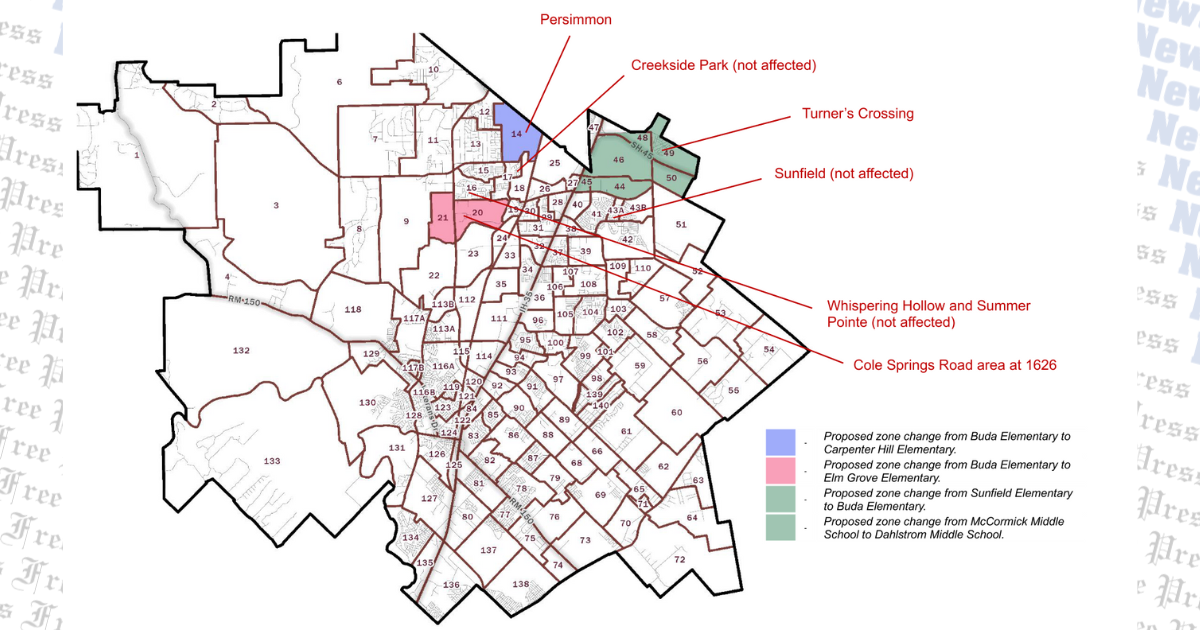 North Buda students receive new zoning for Hays CISD's 2026-27 school year